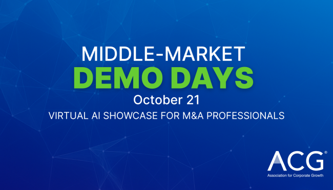 ACG Middle-Market Demo Days: AI | ACG Global